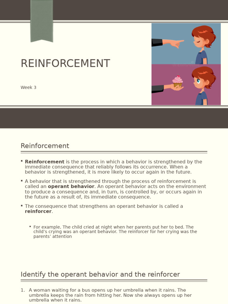 Reinforcement | PDF | Reinforcement | Psychology