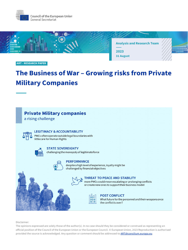 private-military-companies-final-31-august | PDF | Military | European ...