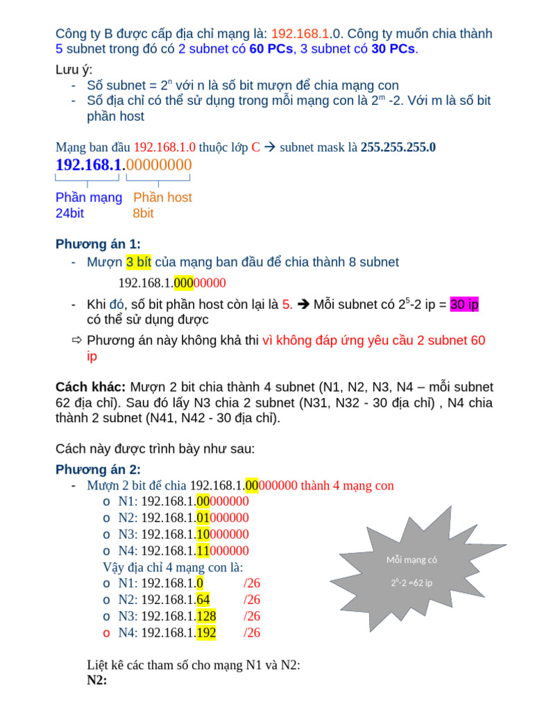 Bài tập VD3-Chia mang con | PDF