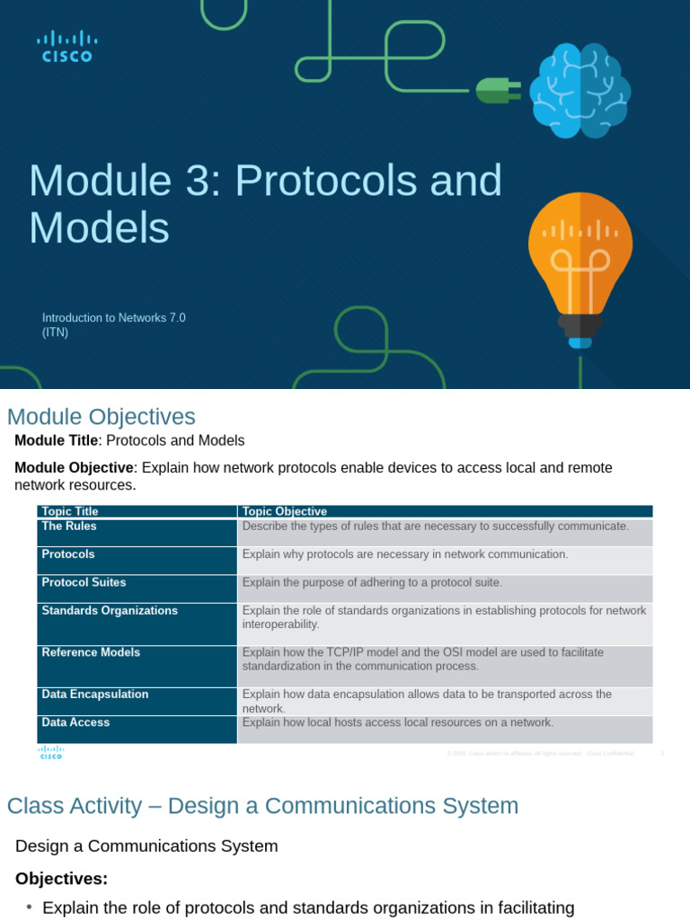 Itn Module 3t Pdf Osi Model Computer Network