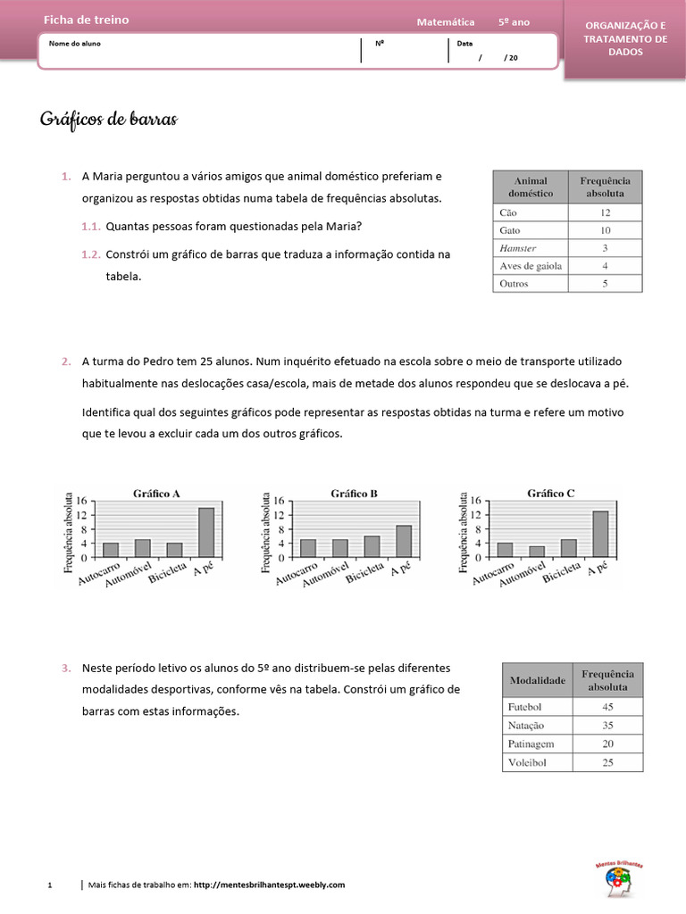 Otd Gráficos de Barras | PDF