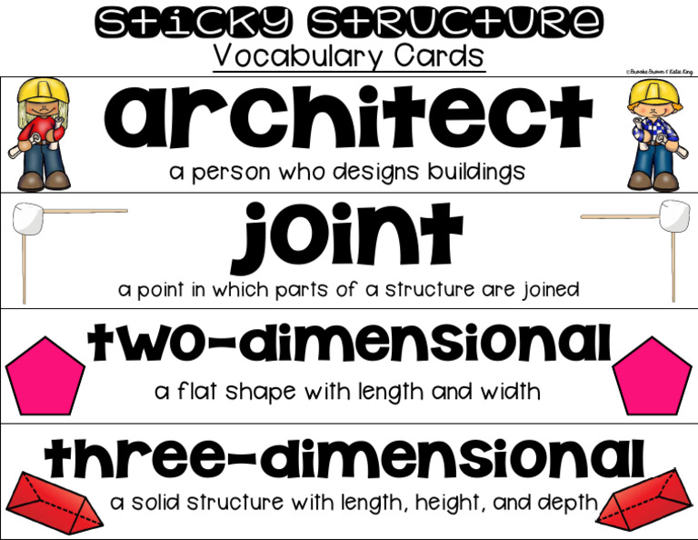 Vocabulary Cards for Architectural Terms | PDF