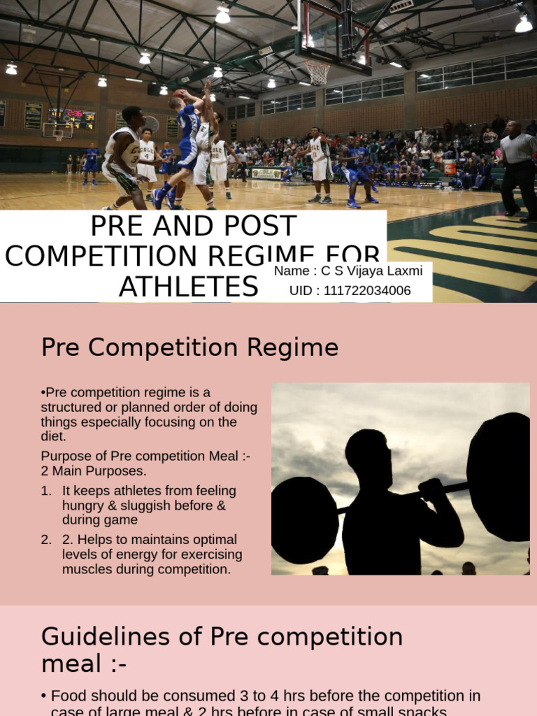 Athlete Nutrition: Pre & Post Competition Guide | PDF | Dieting ...