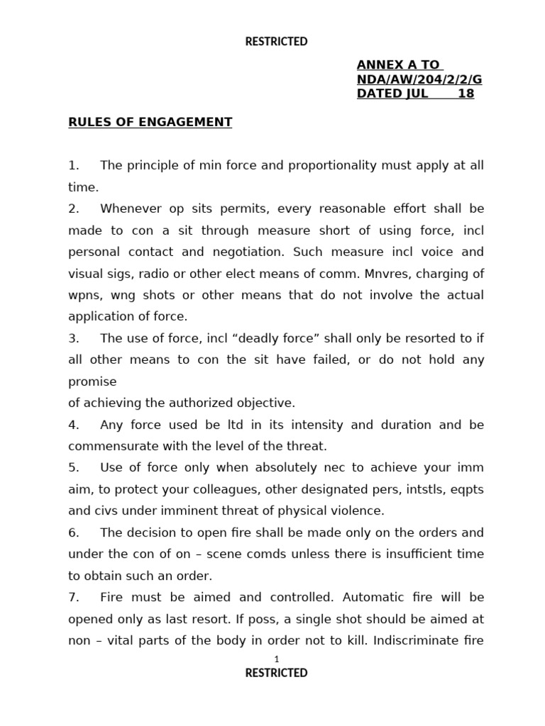 Rules of Engagement | PDF | Government | Public Law