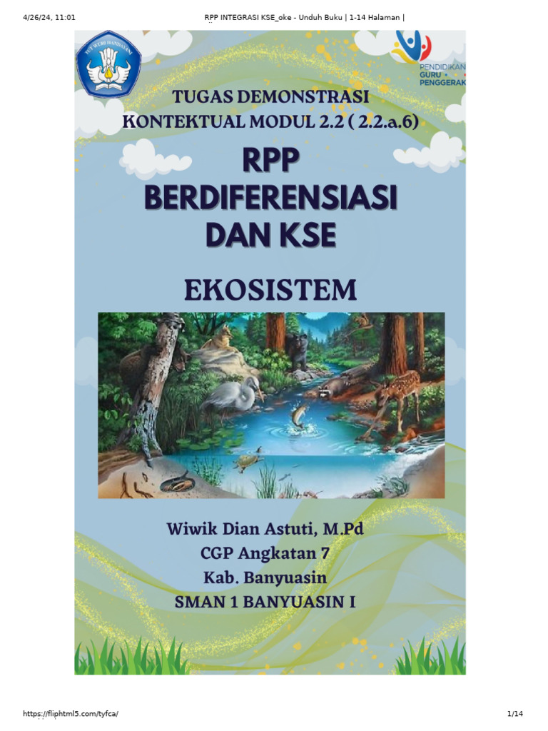 RPP INTEGRASI KSE - Oke - Unduh Buku - 1-14 Halaman - FlipHTML5 | PDF