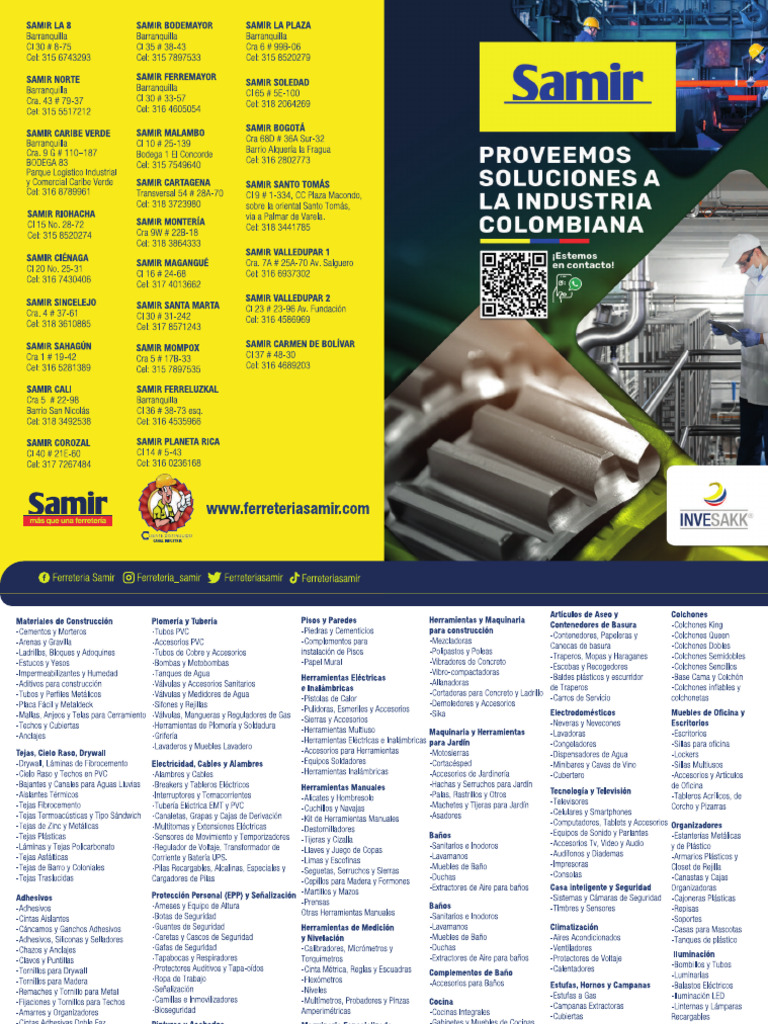 Brochure Industrial - Ferreterías Samir | PDF