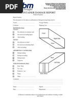 Cargo Damage Report-Template | PDF | Cargo | Ships