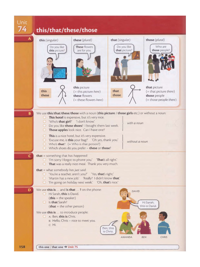 Extra Activity - This - That- These - Those | PDF | Linguistic Morphology | Linguistics