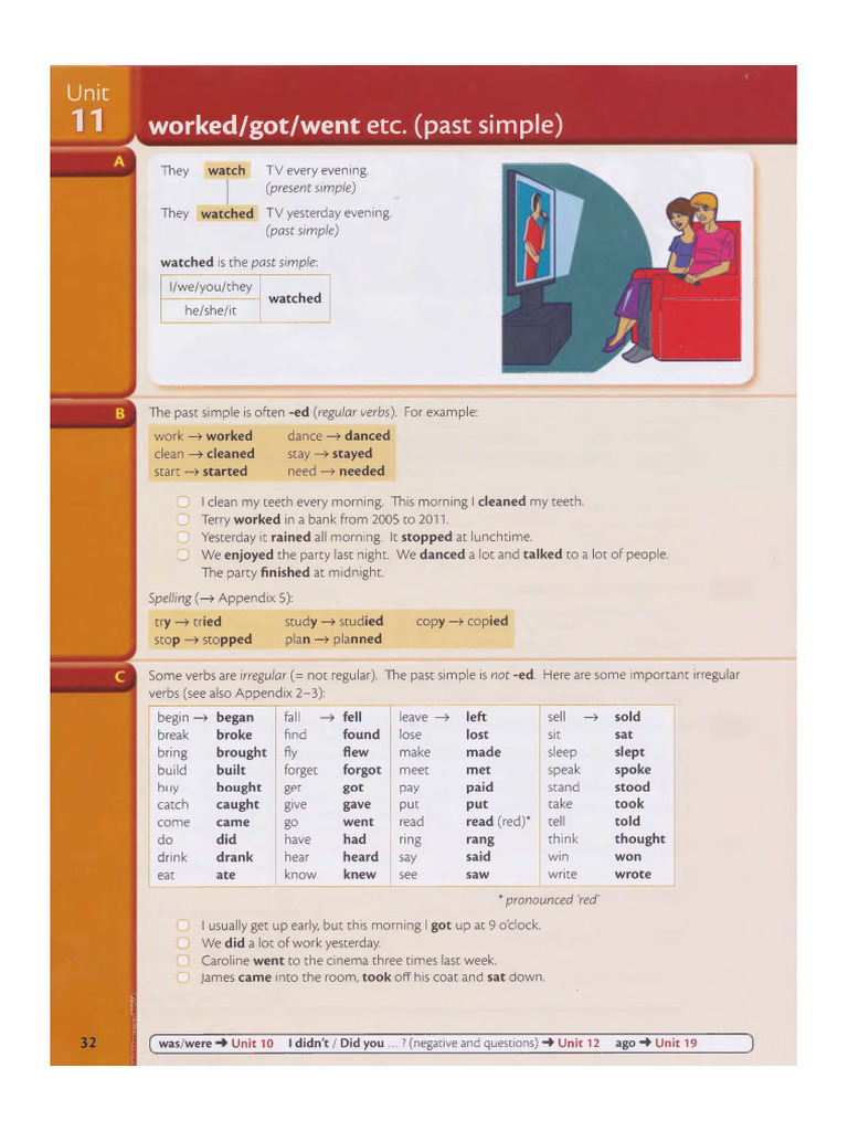 Extra Activity - Simple Past - Positive | PDF
