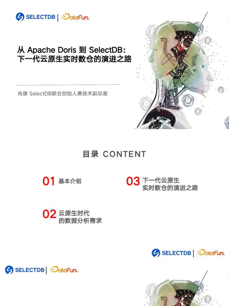 1-2-3 从 Apache Doris 到 SelectDB：下一代云原生实时数仓的演进 | PDF