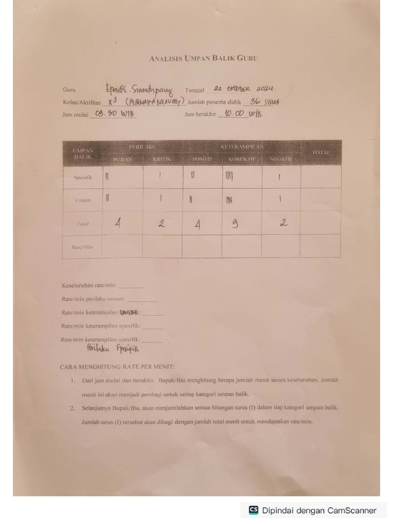 Ependi Analisis Umpan Balik Guru | PDF