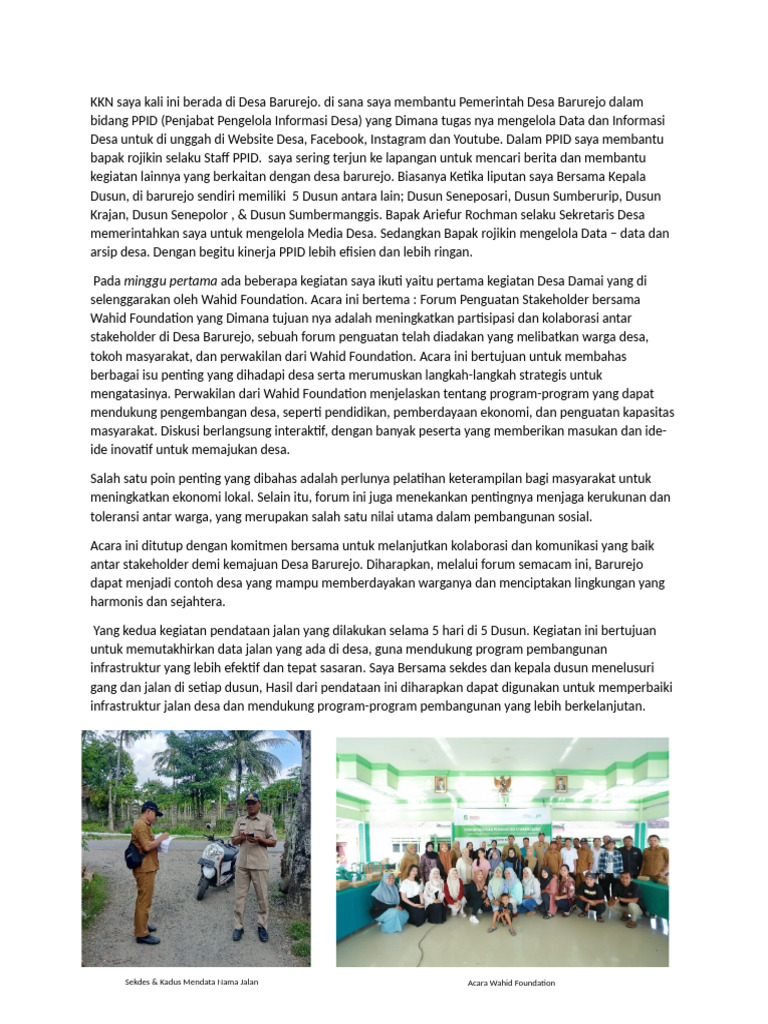 Naskah KKN Sandi Bagus Prayogo | PDF