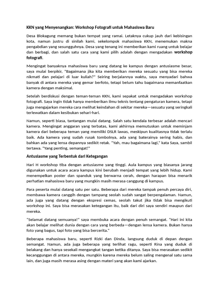 Laporan KKN Majid | PDF