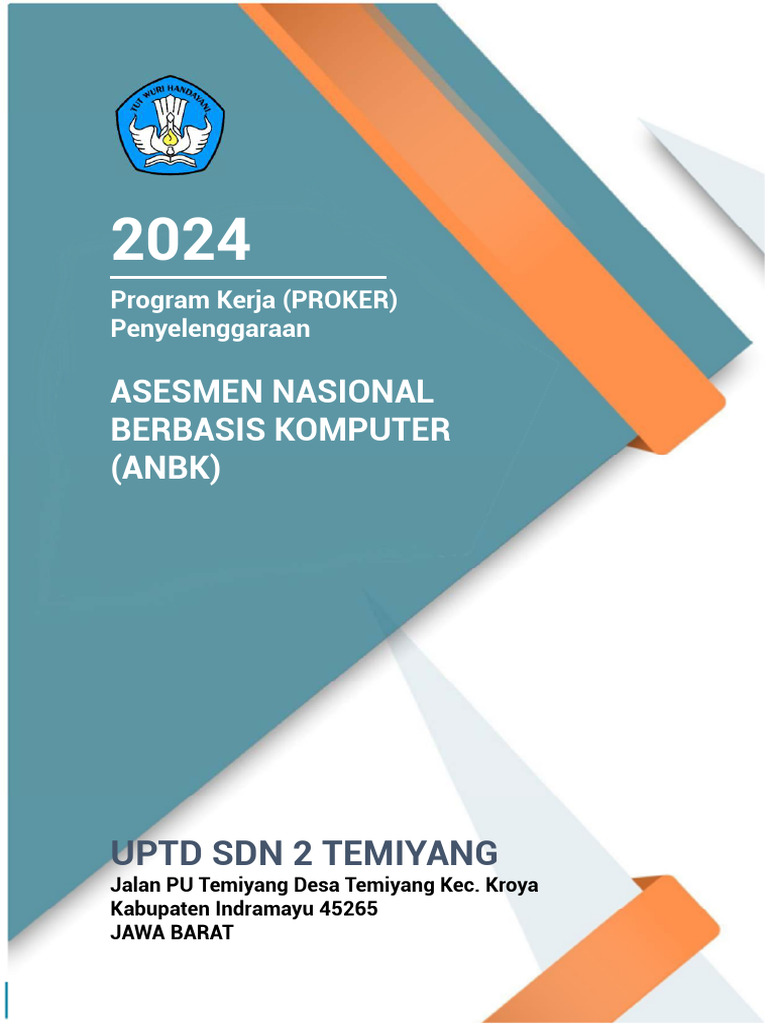 Program Kerja ANBK 2024 - UPTD SDN 2 TEMIYANG | PDF