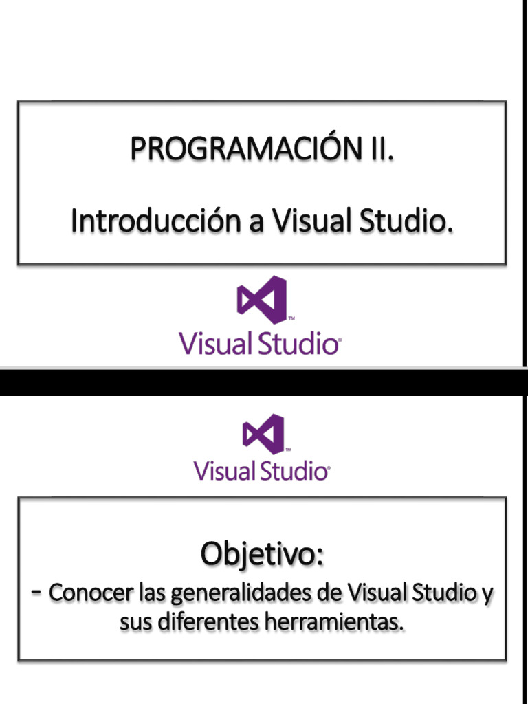 Introduccion A Visual Studio - Programación II | PDF | Programación ...
