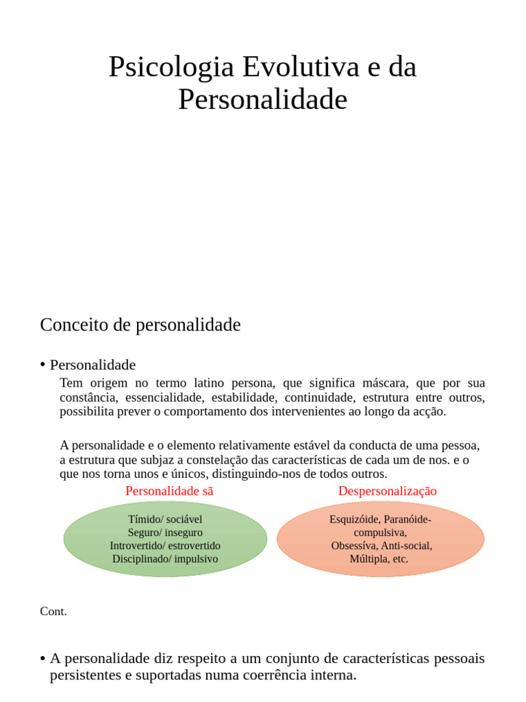 Entendendo a Personalidade Humana | PDF | Ciências comportamentais ...