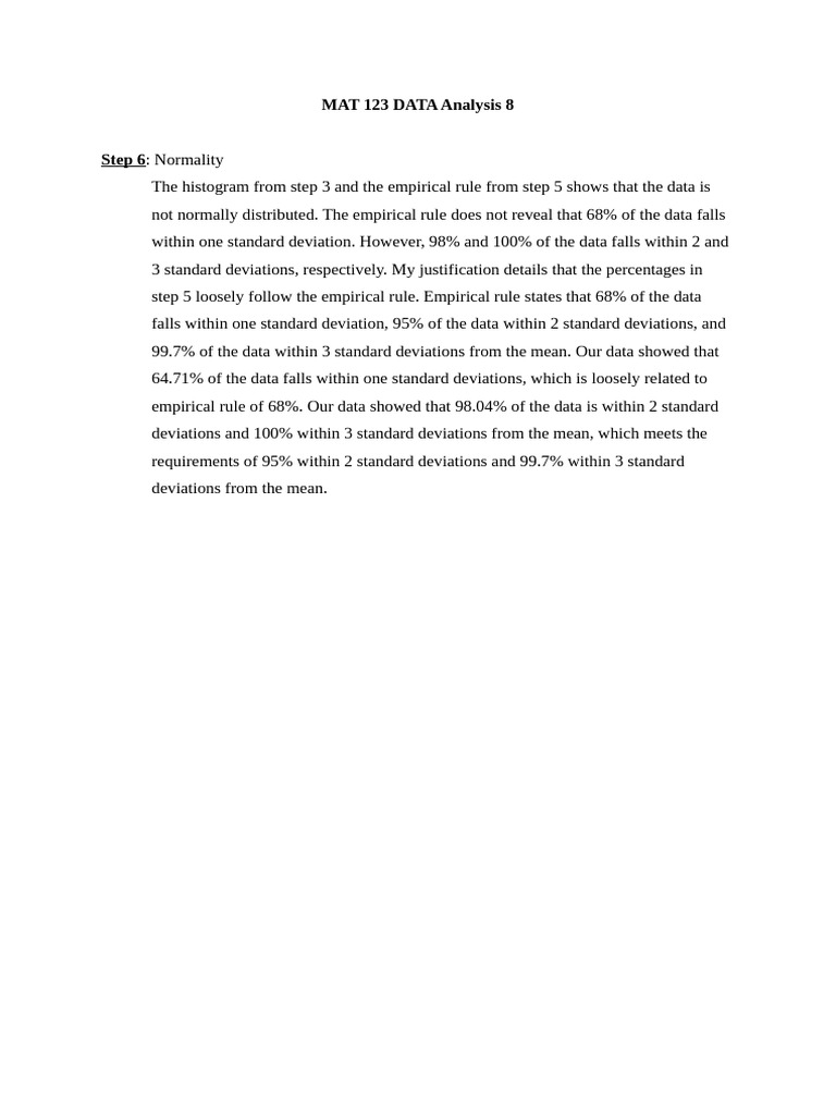 MAT 123 DATA Analysis 8 | PDF