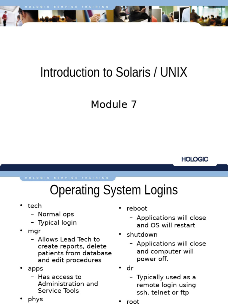 Module 7s - Introduction to Solaris | PDF | Directory (Computing) | Computer File