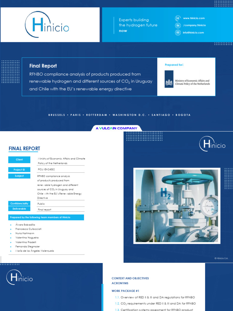 2405 RFNBO Compliance Analysis of Products Produced From H2 | PDF ...