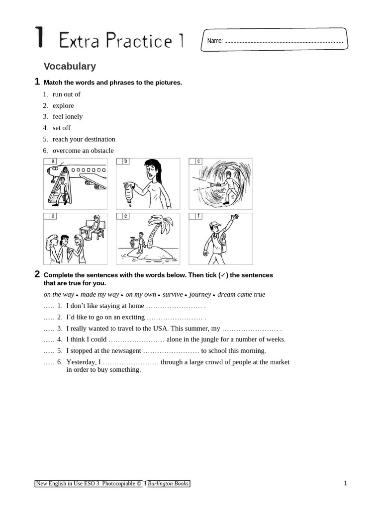 NewEngInUse3_EP_1-1 | PDF | Linguistics | Grammar