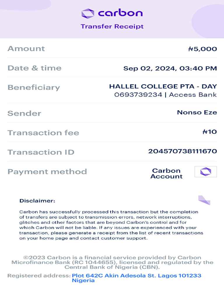 Carbon Transaction Receipt 20240902154007 6881613204388951140 | PDF