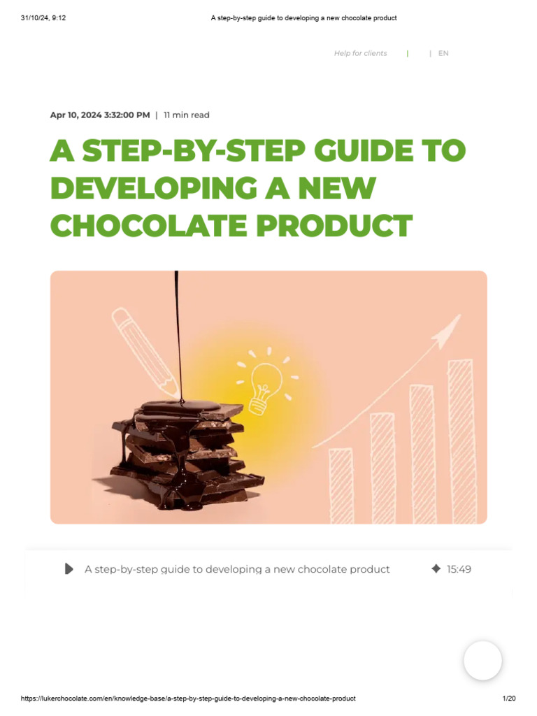 A Step-By-Step Guide To Developing A New Chocolate Product | PDF ...