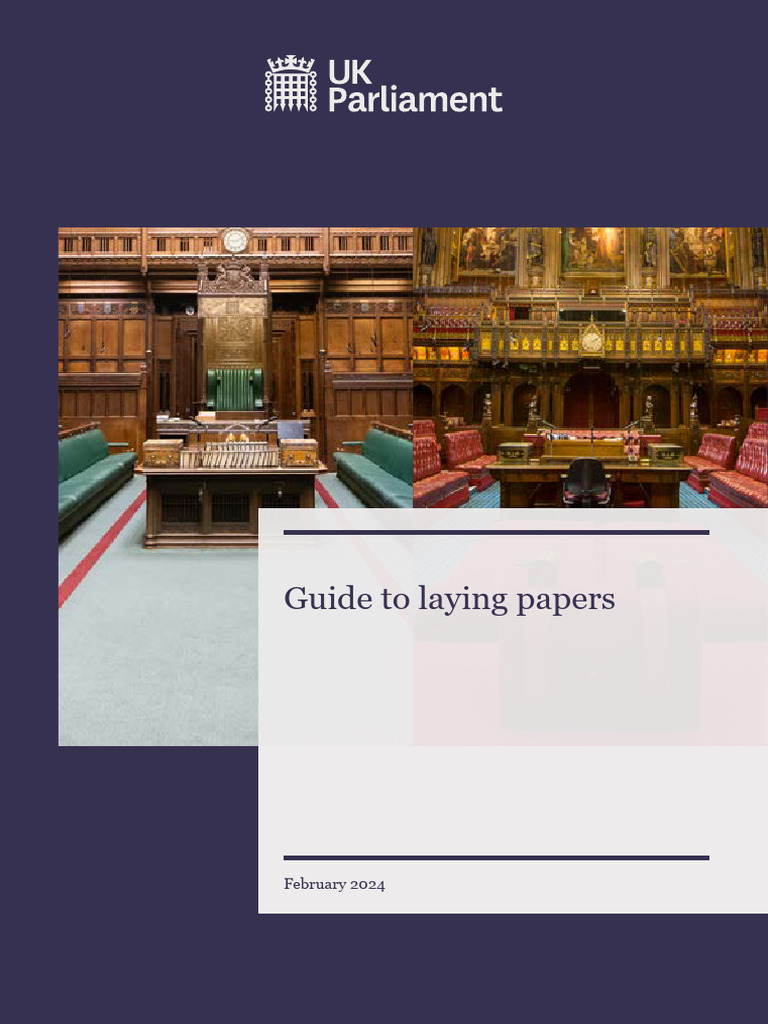laying-papers | PDF | House Of Commons Of The United Kingdom ...