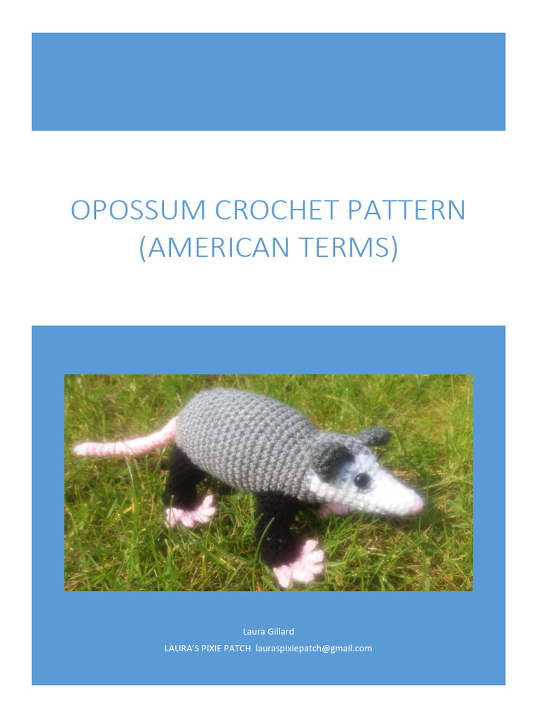 Opossum_Crochet_Pattern_American_Terms | PDF | Crochet | Surgical Suture