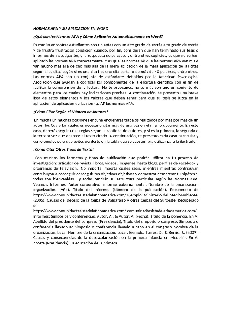 Emer Normas en Apa | PDF | Crecimiento personal y profesional