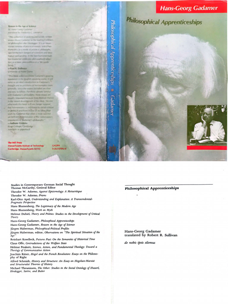 Hans-Georg Gadamer - On The Origins of Philosophical Hermeneutics | PDF