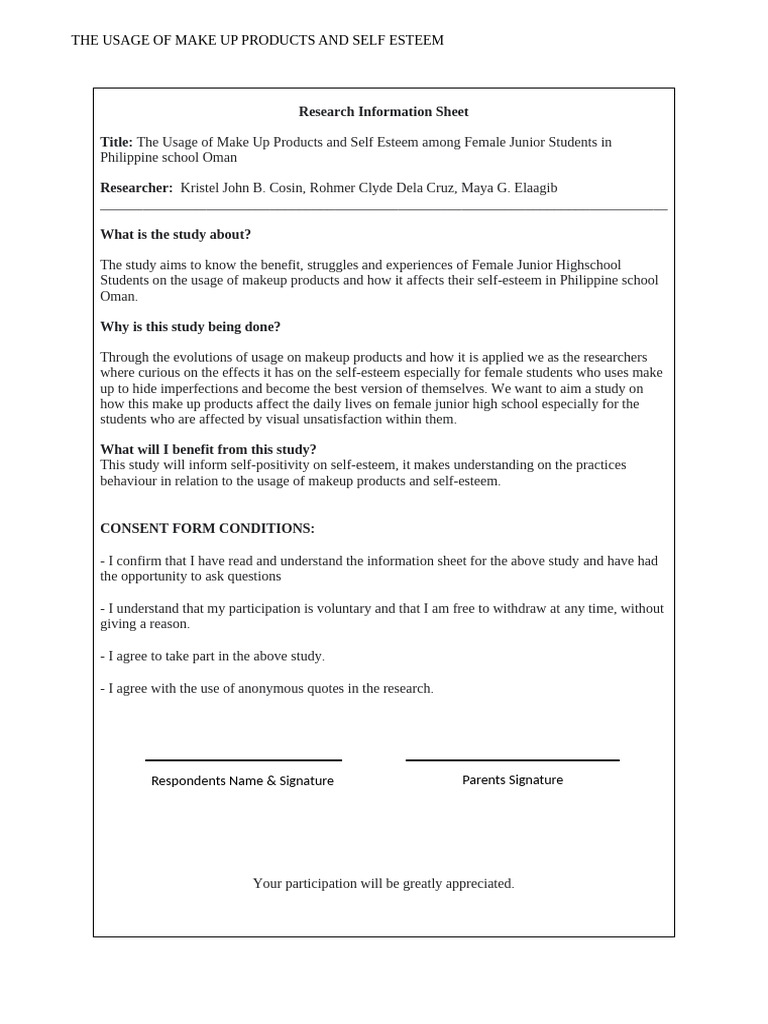 Information Sheet | PDF