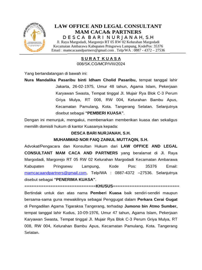 SK Nura | PDF | Hukum