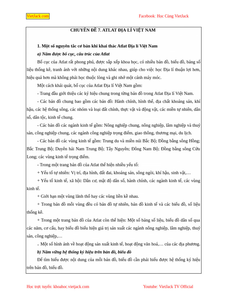 Cach Doc Cach Su Dung Atlat Dia Li Viet Nam Hieu Qua | PDF
