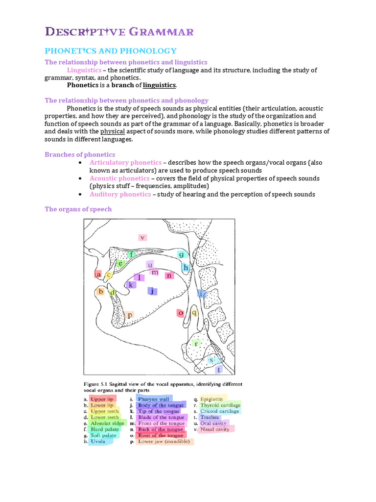 Descriptive Grammar v2.16 | PDF | Syllable | Morphology (Linguistics)