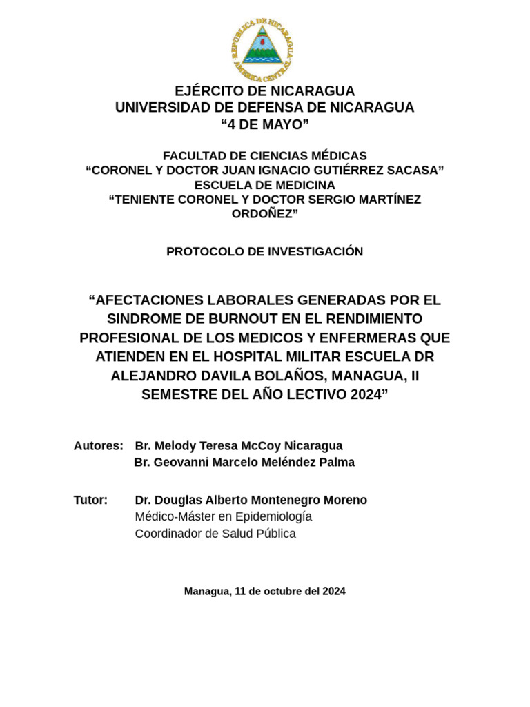 Burnout en Médicos y Enfermeras: Impacto Laboral | PDF | Burnout ...