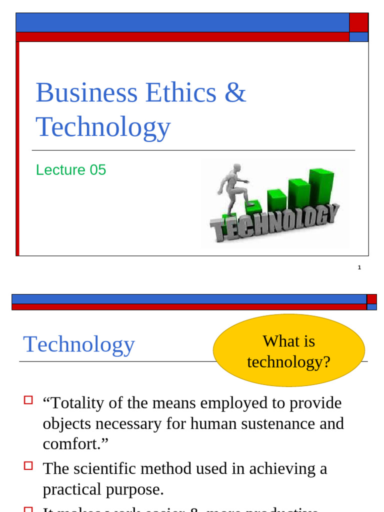 Lecture 05 Business Ethics Technology | PDF | Genetically Modified Food | Genetic Engineering
