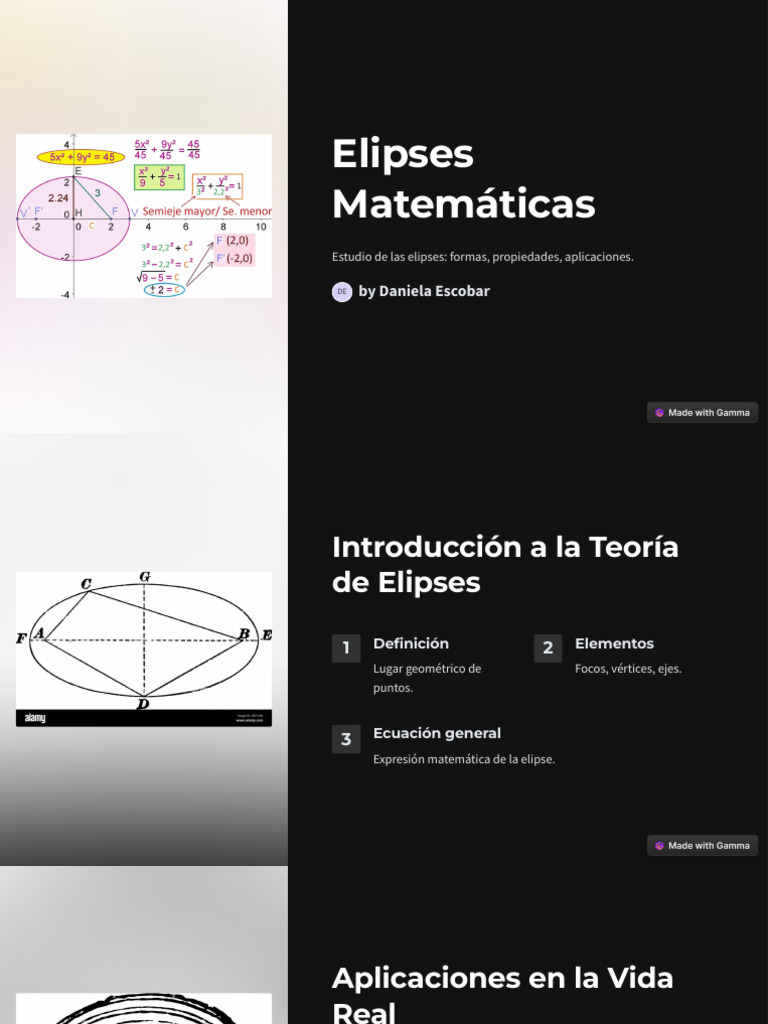 Elipses Matematicas | PDF