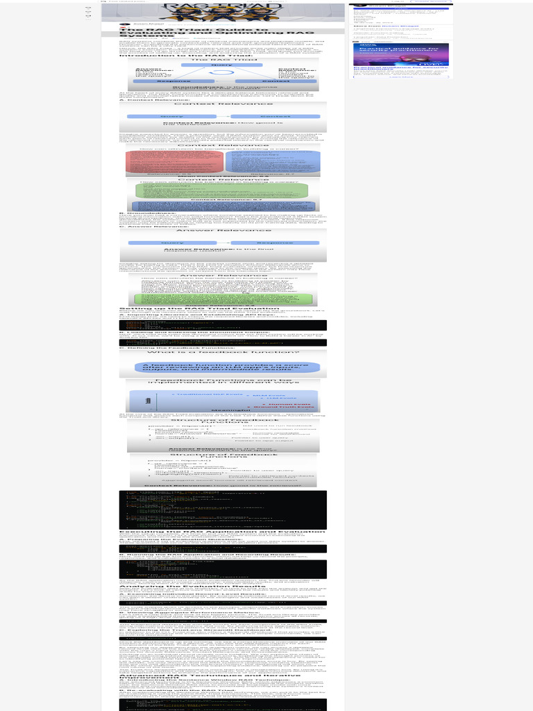 The RAGTriad Guideto Evaluatingand Optimizing RAGSystems | PDF ...