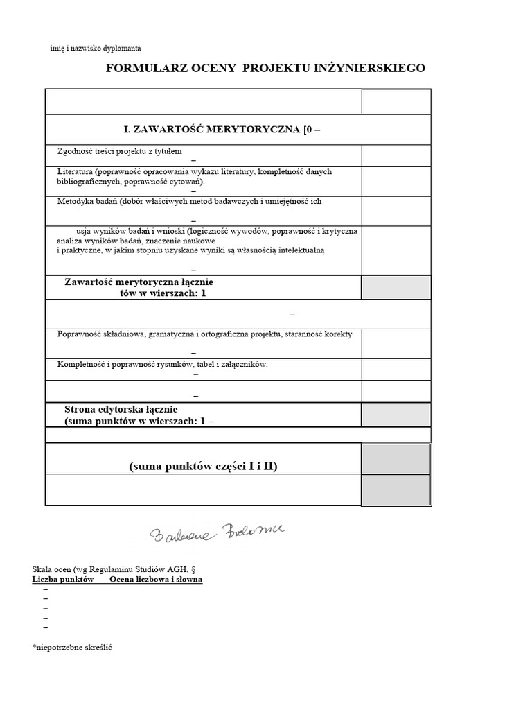 2019-Formularz Oceny Projektu | PDF