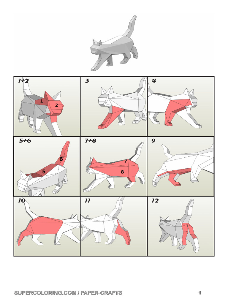 Cat 2 Paper Crafts | PDF | Computers
