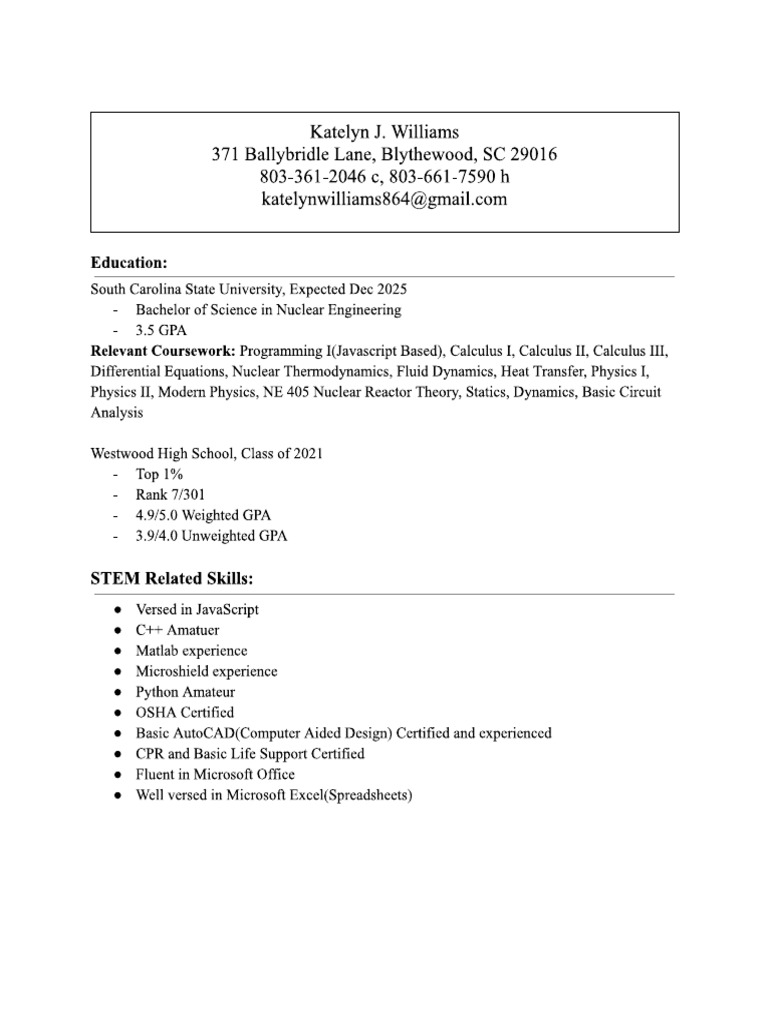 2024 Resume | PDF
