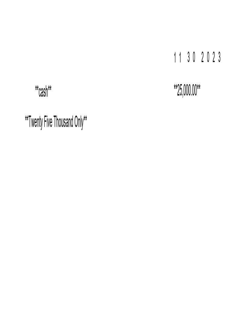 Cheque Printed by Chrysanth Cheque Writer | PDF