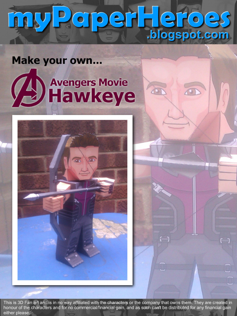 Mypaperheroes Avengers Hawkeye | PDF