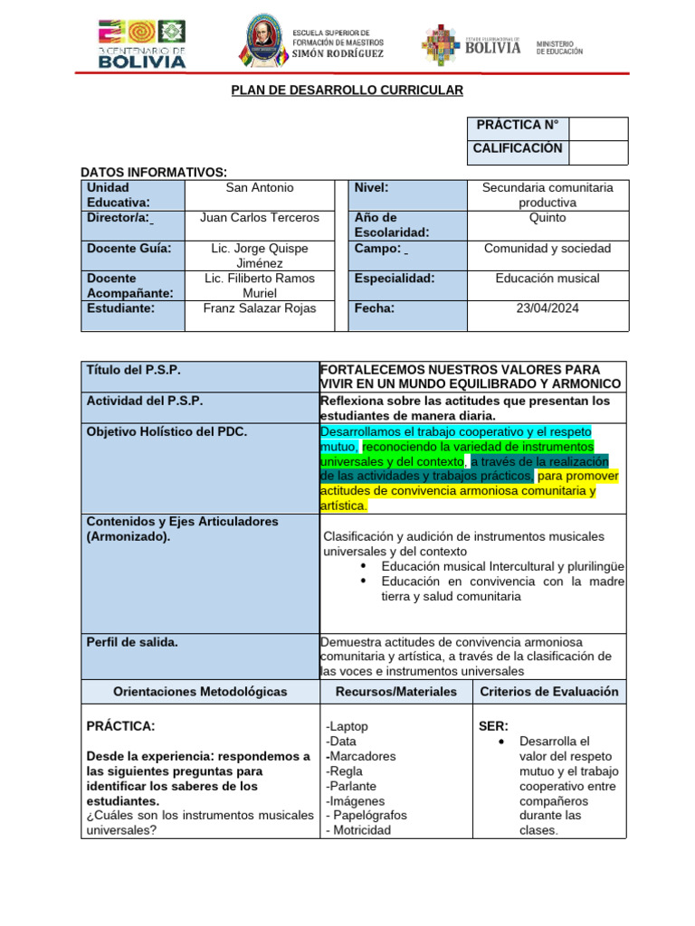 PDC 5to | PDF | Maestros