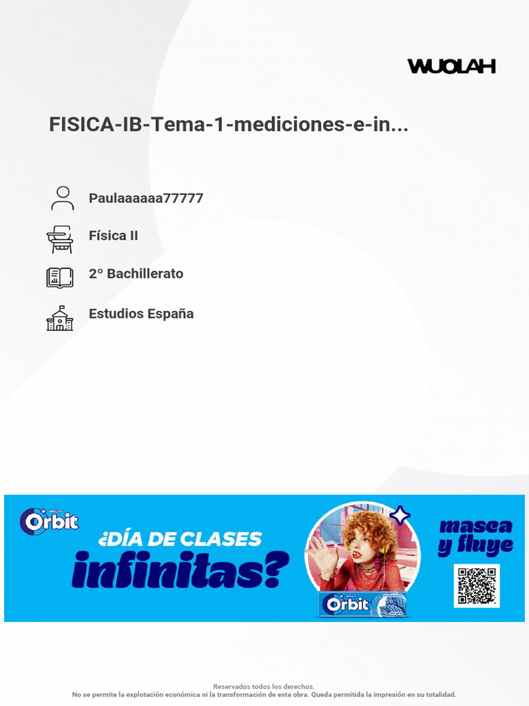 Wuolah Free FISICA IB Tema 1 Mediciones e Incertidumbres | PDF | Exactitud y precisión | Vector ...