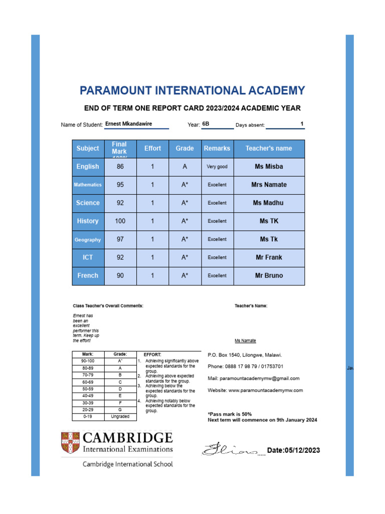 YEAR 6B | PDF | Educational Assessment And Evaluation | Schools