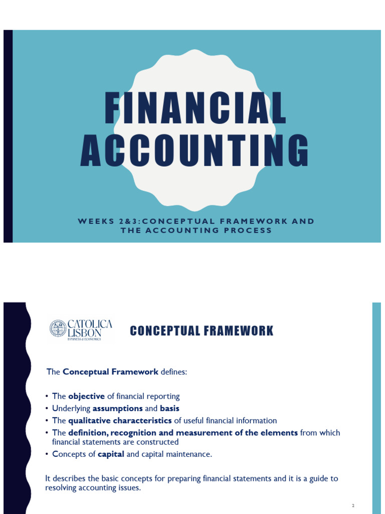 Financial Accounting Conceptual Framework | PDF | Balance Sheet ...