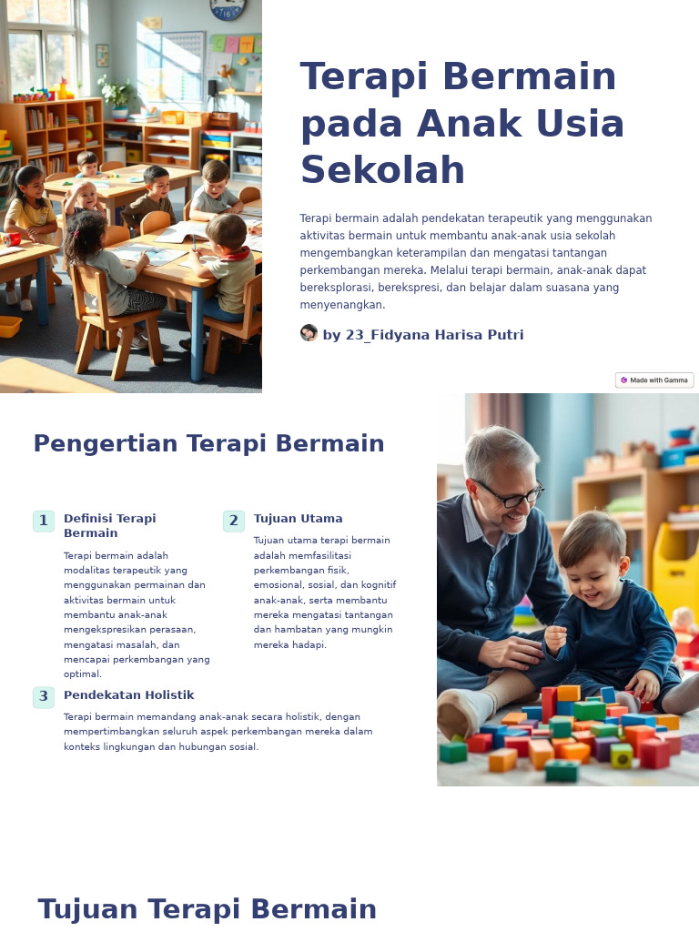 Terapi Bermain Pada Anak Usia Sekolah | PDF