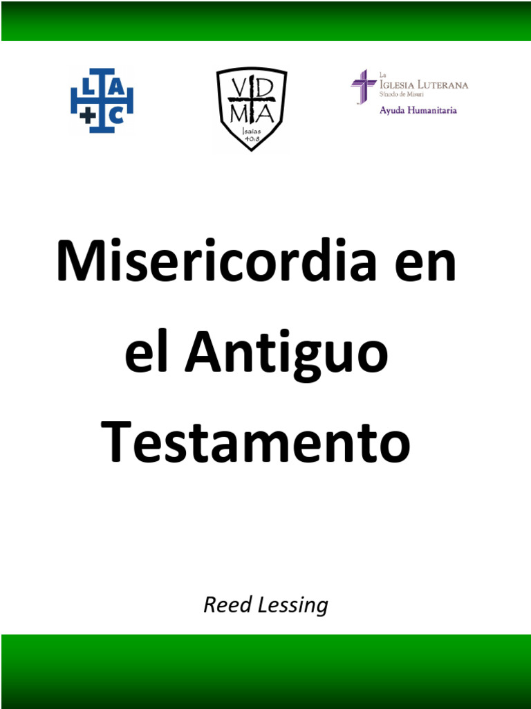 Reed Lessing - Misericordia en El AT | PDF | Libro del éxodo | Jesús