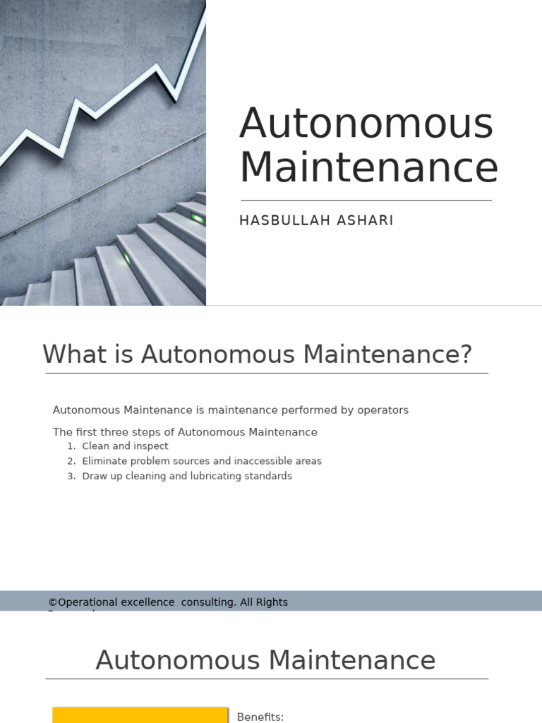 Autonomous Maintenance | PDF | Reliability Engineering | Systems ...